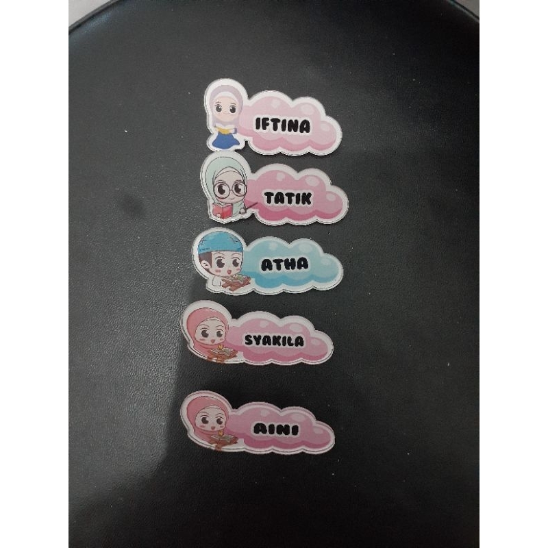 Acrylic CHARACTER BROOCH | Custom Name Acrylic PIN | Name TAG CUSTOM ...