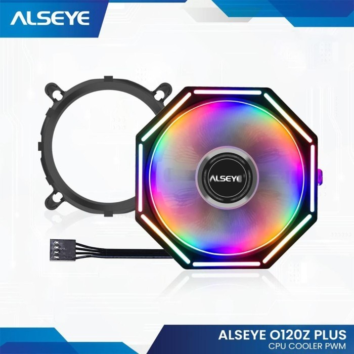 Alseye O120Z Plus Fan Processor CPU Cooler PWM RGB AMD AM4 / LGA 1700 ...