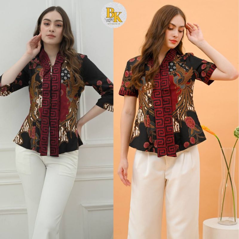 Aan 292P - Women's Batik Tops / Modern Batik Blouses | Shopee Philippines