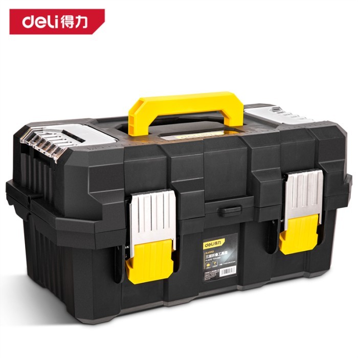 Deli Tools Tool Box Tool Box 3 Folding Layer 21 Inch DL432521 | Shopee ...