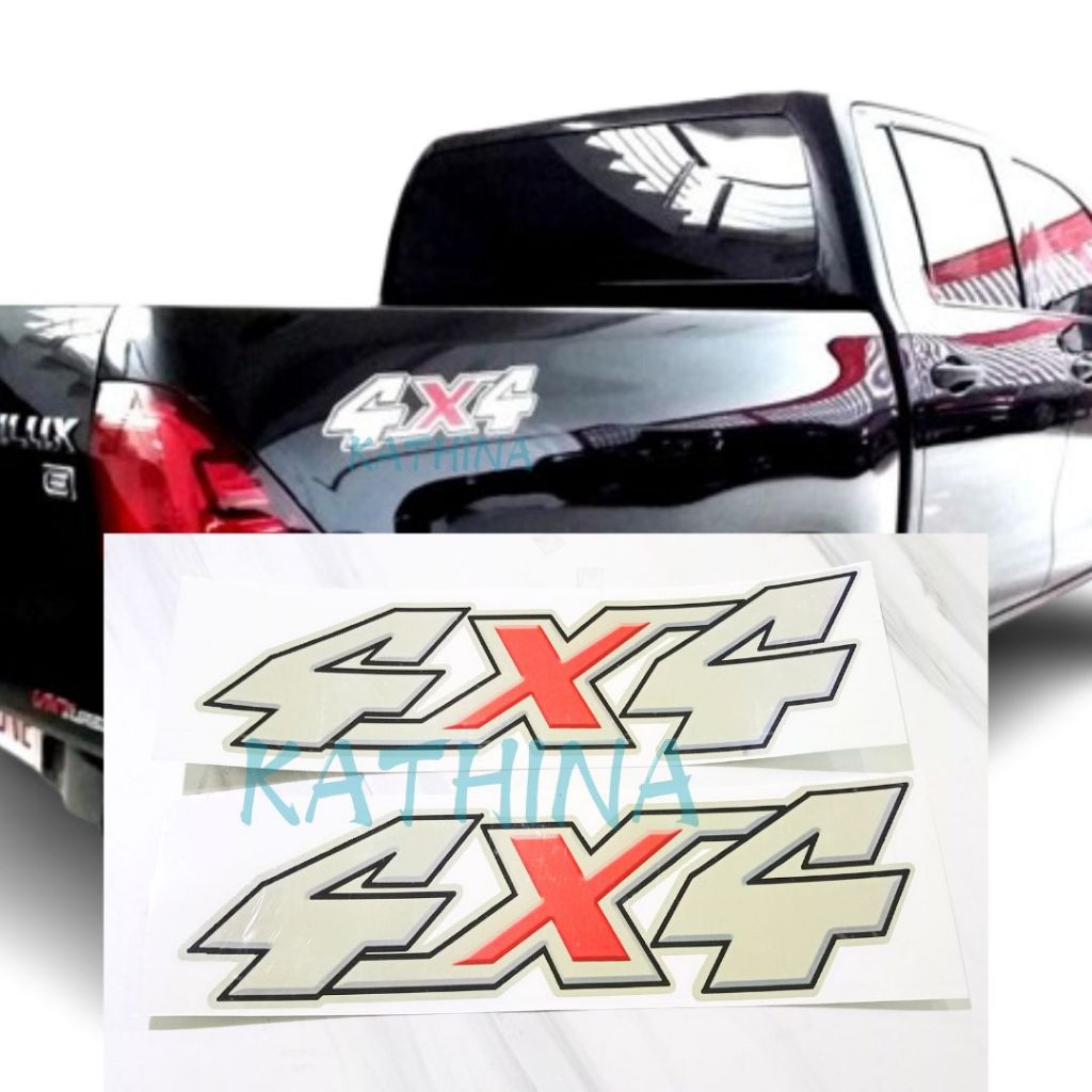 4x4 Hilux 4x4 double cabin car Sticker | Shopee Philippines