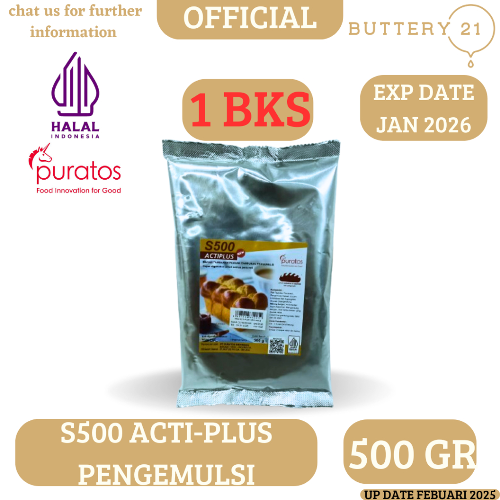 Puratos S500 ACTIPLUS RECOVERY 500 GR/MIXED TREATMENT FOR ALL TYPES OF ...