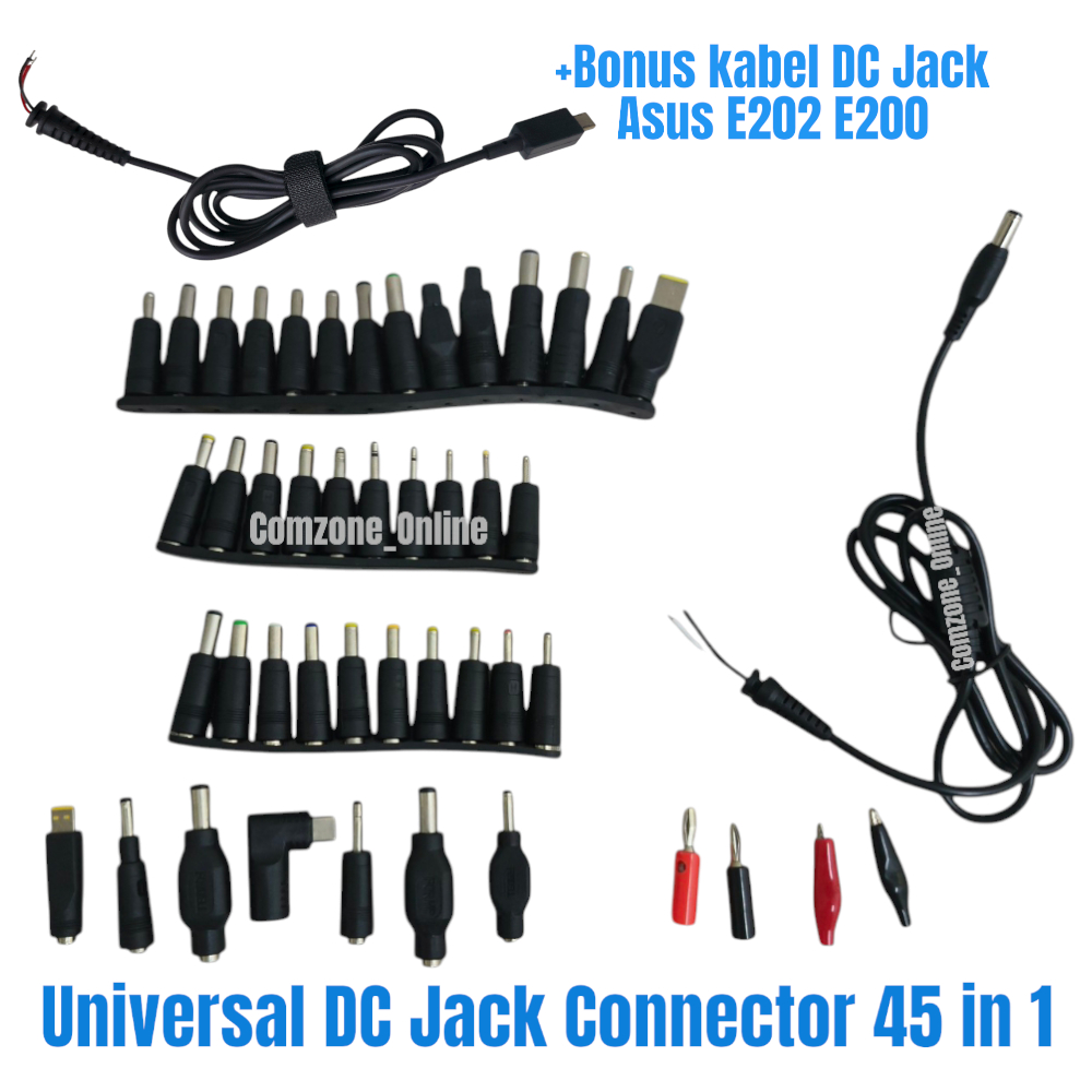 Universal DC Jack Connector PSU Power Supply Set batdc3 | Shopee ...