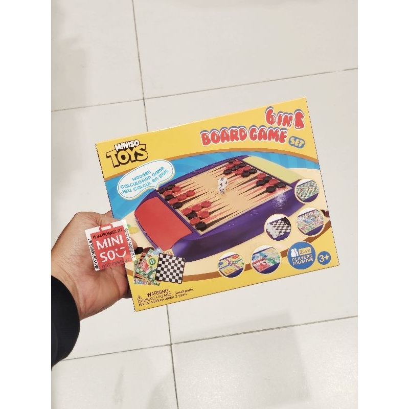 MINISO TOYS 6in1 Board GAME (SNAKE & LADDERS, GOOSE GAME, LUDO GAME ...