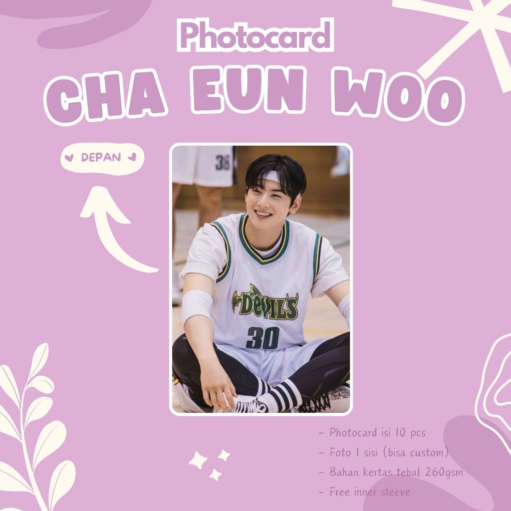 (10 Pcs) PHOTOCARD CHA EUN WOO | Shopee Philippines