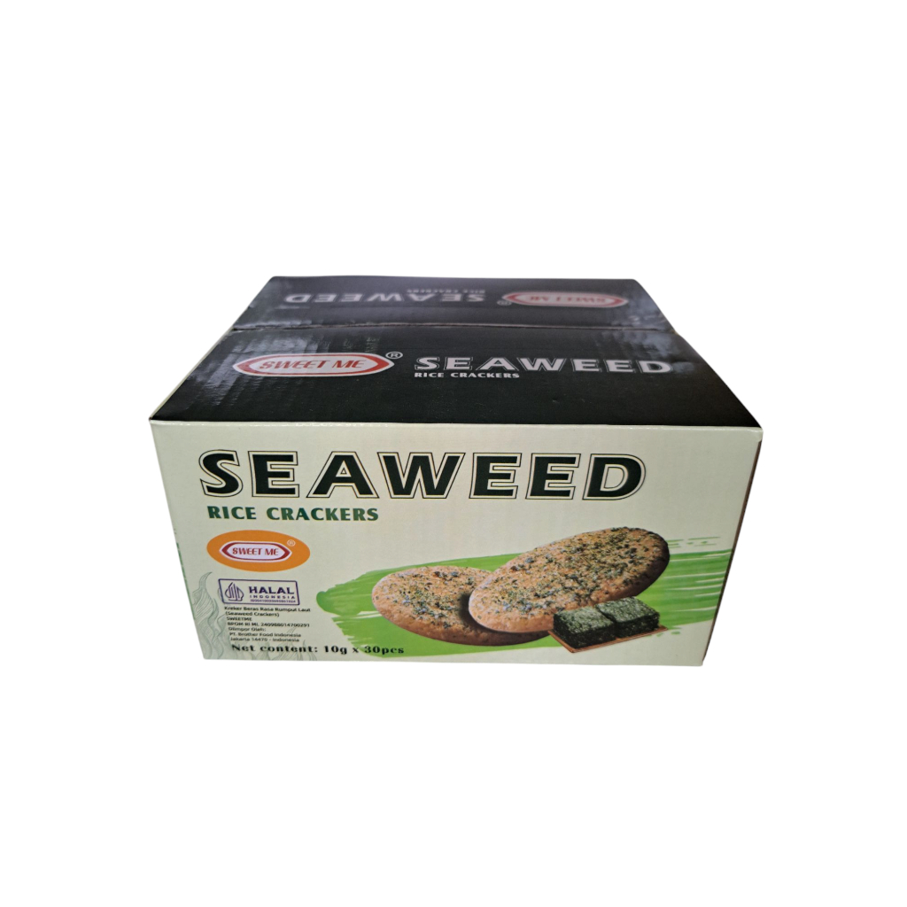 Sweet me seaweed rice crackers 1 box contains 30 pcs | Shopee Philippines