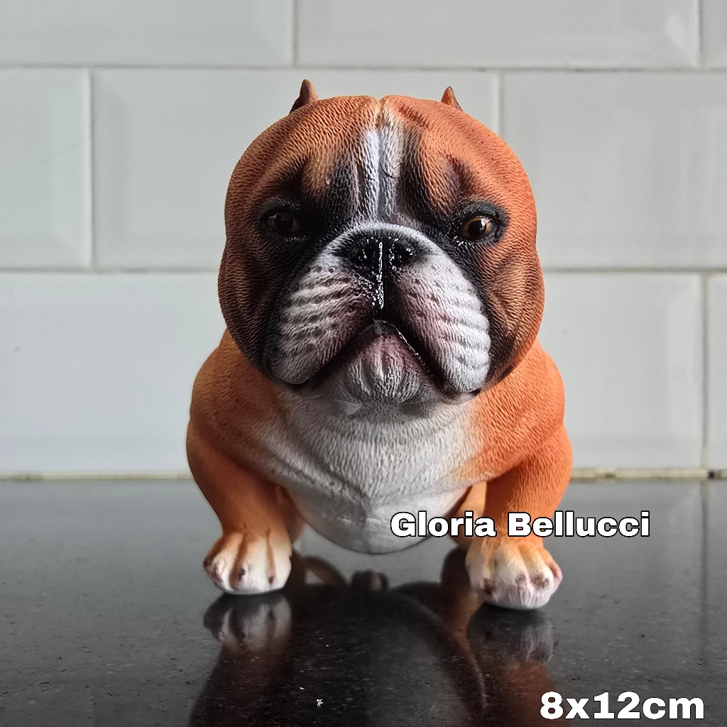 American bully statue, pitbull dog terrier display, home interior ...