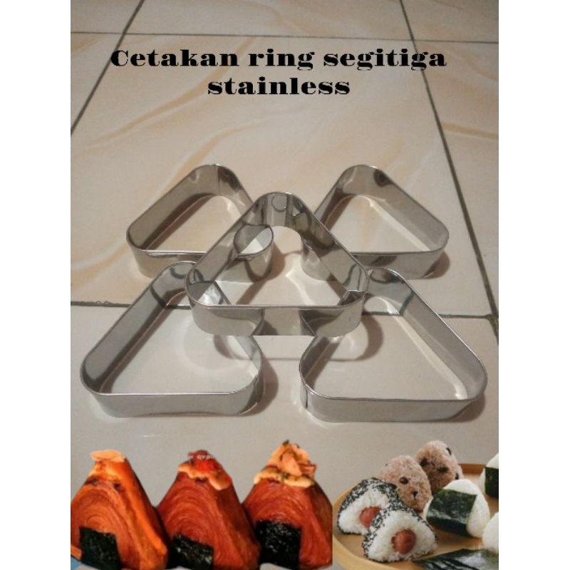 Triangular Onigiri Cronigiri Mold/Stainless Triangle Ring Mold/Triangle ...