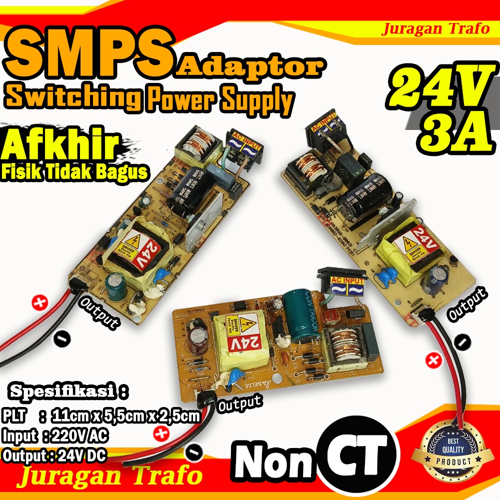 Smps 24V 3a Rejected (Physical Not Good) | Shopee Philippines