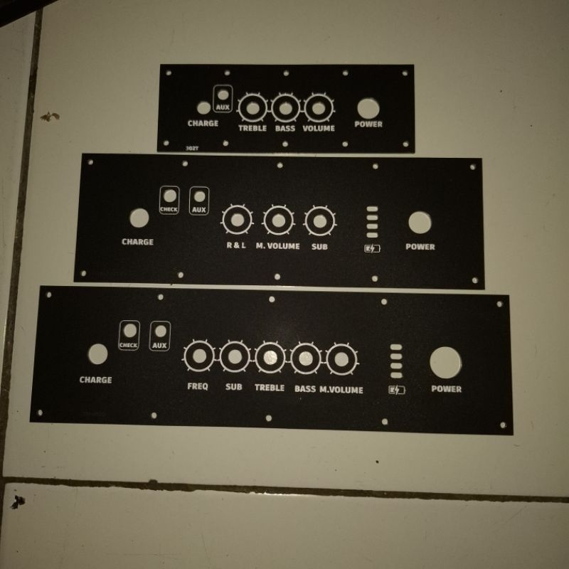 Engraved 2mm SATIN ACRYLIC TONE CONTROL PANEL | Shopee Philippines