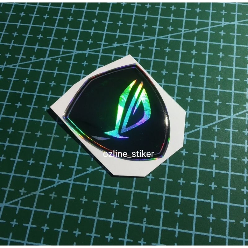 Rog Republic of gamers embossed emblem sticker | Shopee Philippines