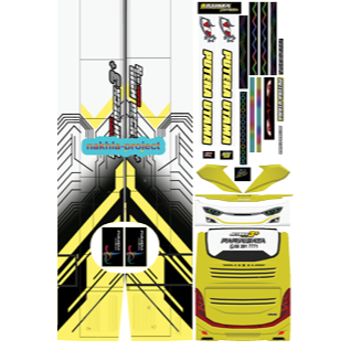 Miniature bus sticker + cutting A4 rahma putera utama | Shopee Philippines