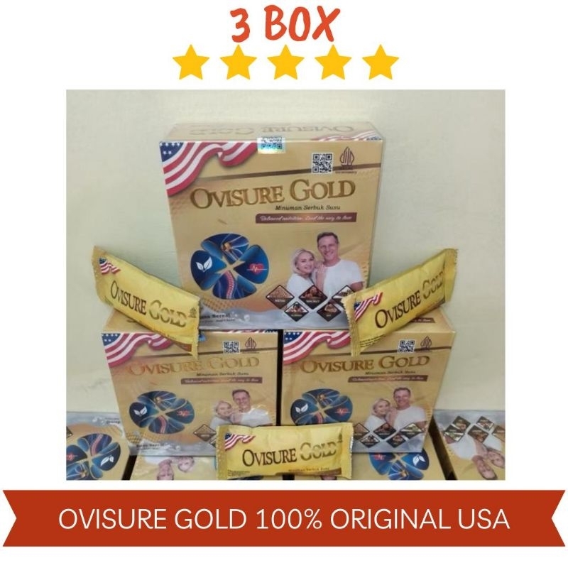 Package OF 3 BOXES OVISURE GOLD VITAMIN MILK FOR BONES AND JOINTS PAIN ...