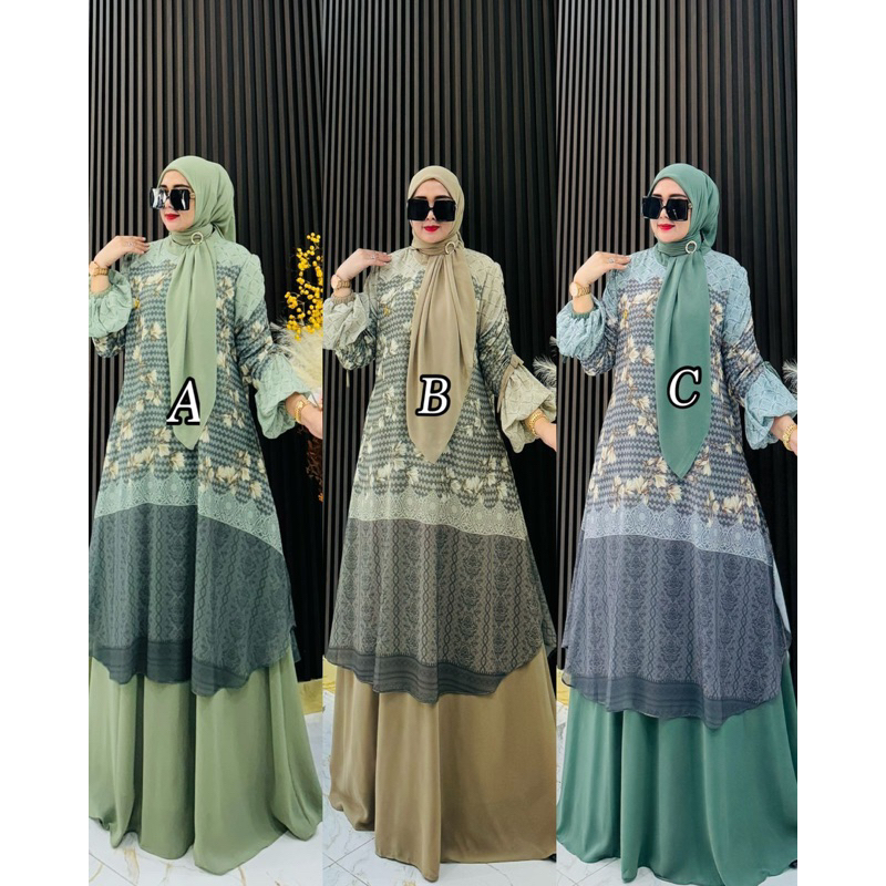 Almina Scraft Set by Hijabika | Shopee Philippines