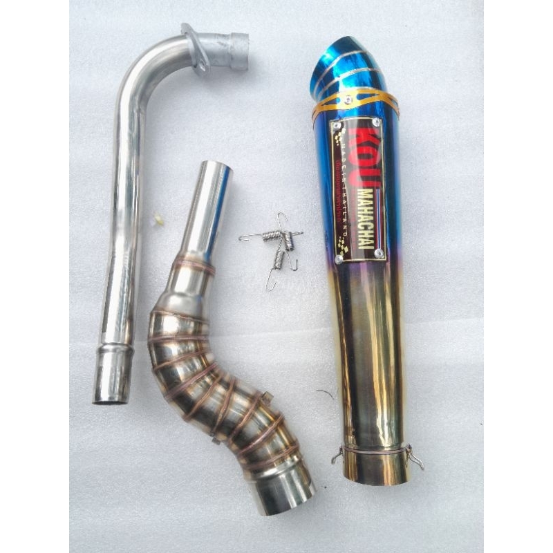 KOUmahachai Pipe canister conical open specs exhaust Pipe for Wave 125 ...