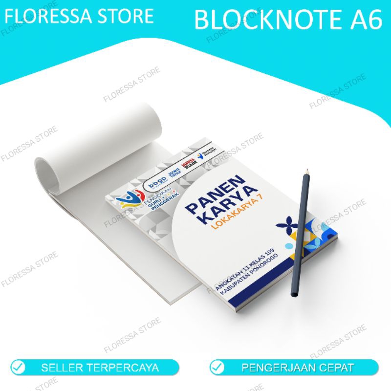 Custom BLOCKNOTE CUSTOM NOTE BLOCK SIZE A6 CONTAINS 30 SHEETS | Shopee Philippines