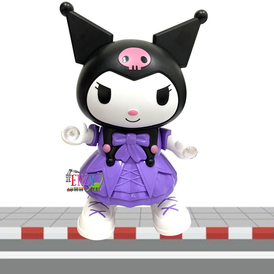 Kuromi Dancing Robot Toy, Dancing, Music and Lights, Cute 3D Electric ...