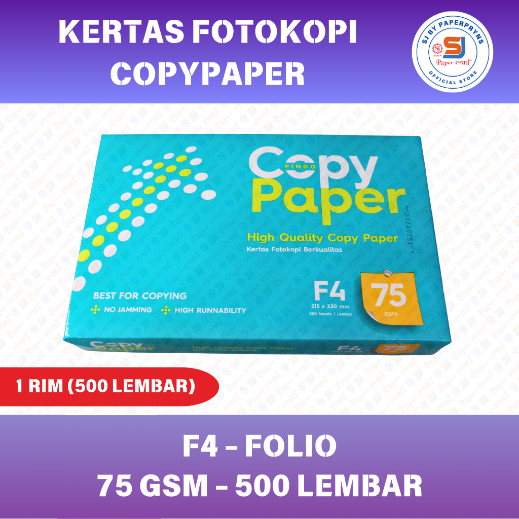 CopyPaper F4 Photocopy Paper - Folio 75 GSM (500 Sheets/Rim) | Shopee ...