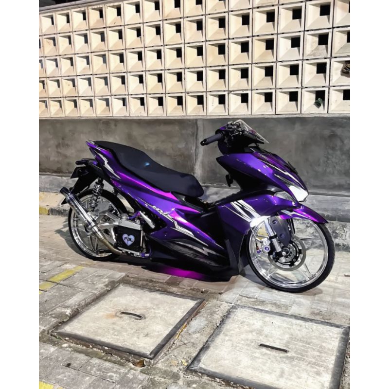 STRIPING STICKER AEROX OLD CONNECTED NVX 155 TRANSPARENT WHITE EXP ...