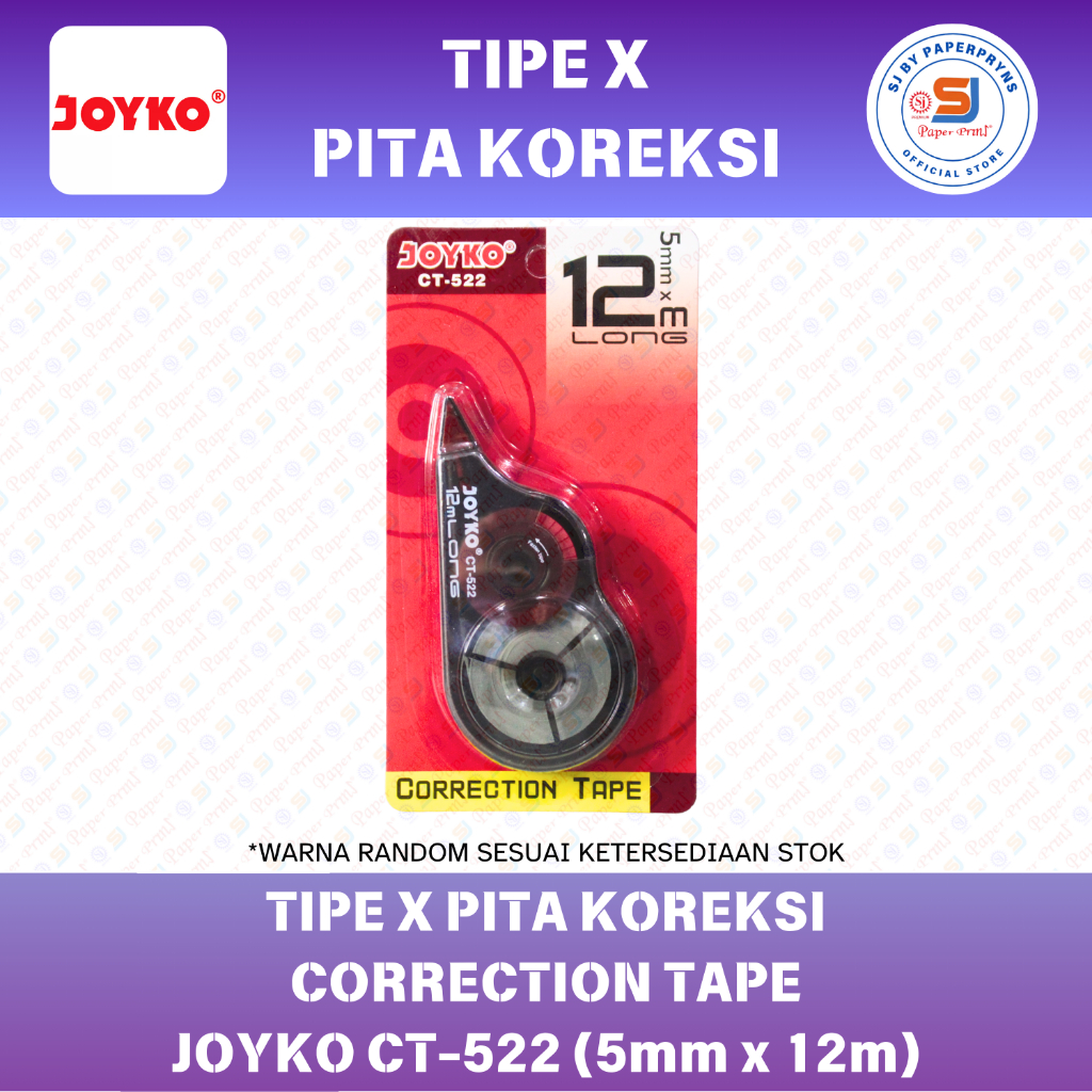 TYPE-X JOYKO CT-522 CORRECTION RIBBON (5mm x 12m) | Shopee Philippines