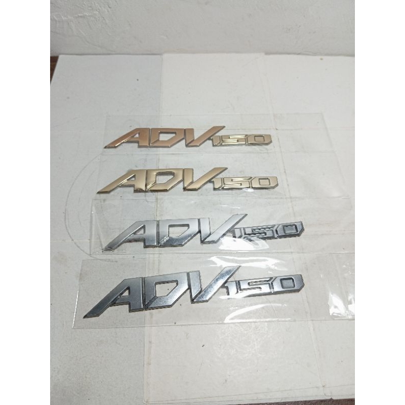 3D ADV 150 Chrome and gold logo Emblem | Shopee Philippines