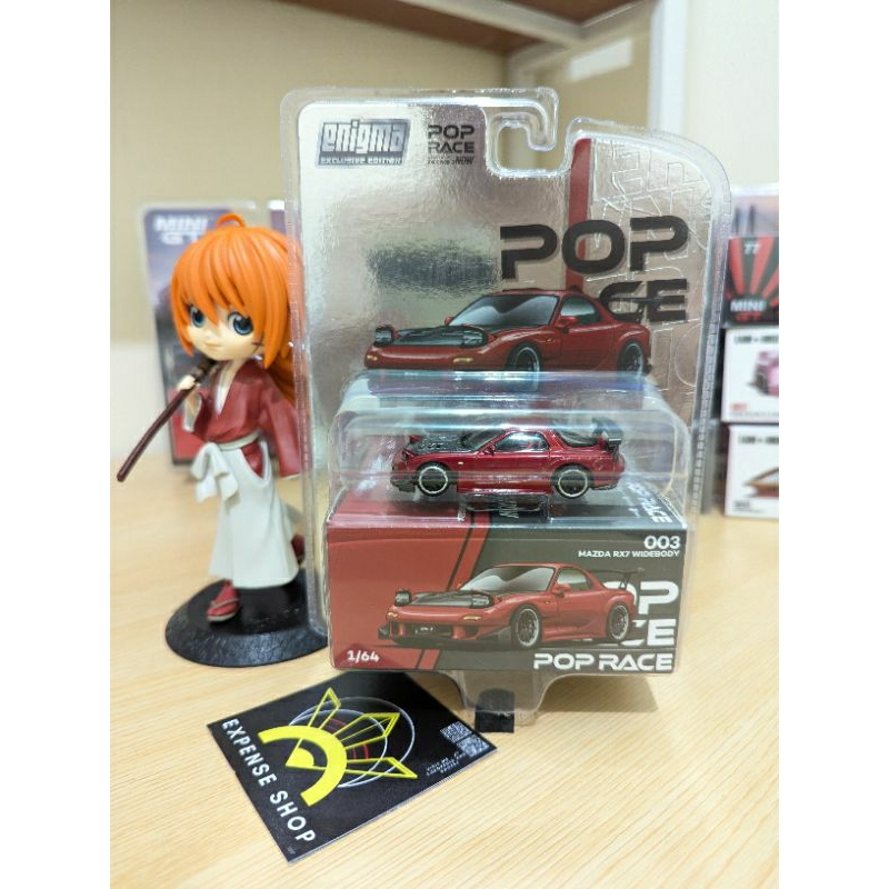 Pop Race Mazda RX7 widebody metallic red 003 enigma blister | Shopee ...