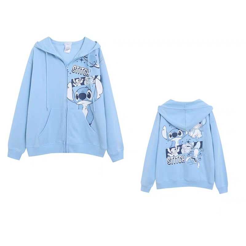 Disney Stitch Blue Planet lilostitch Jacket | Shopee Philippines