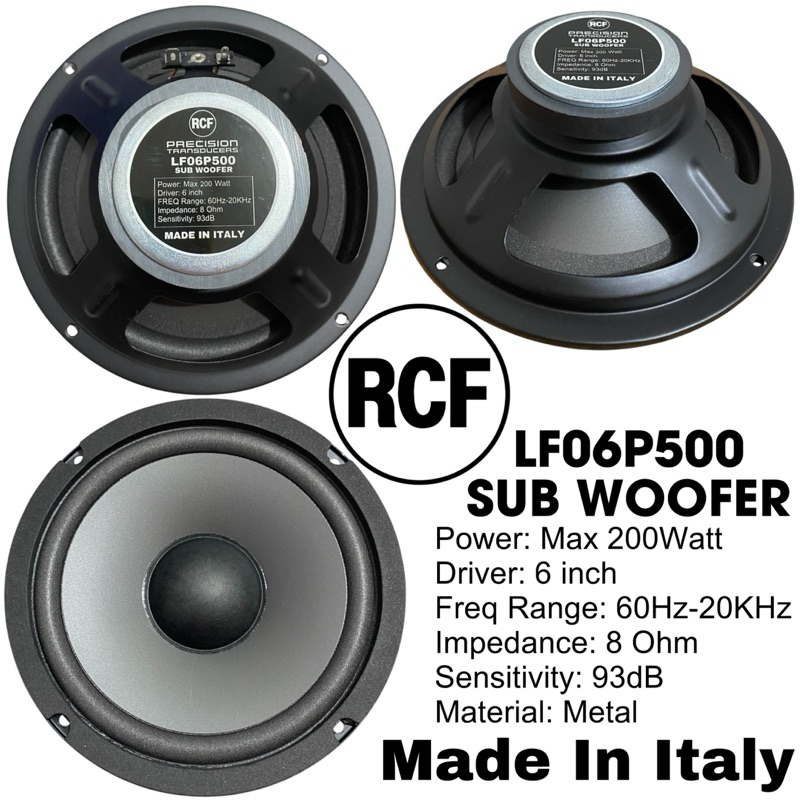 Speaker Components RCF LF06P500 Grade A Mini Component 6" inch Super ...
