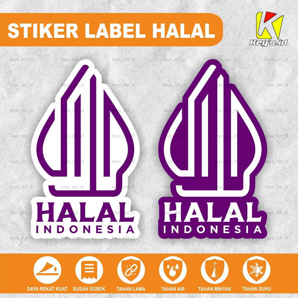 HALAL LOGO STICKER, HALAL WATERPROOF LABEL STICKER ALREADY CUT | Shopee ...