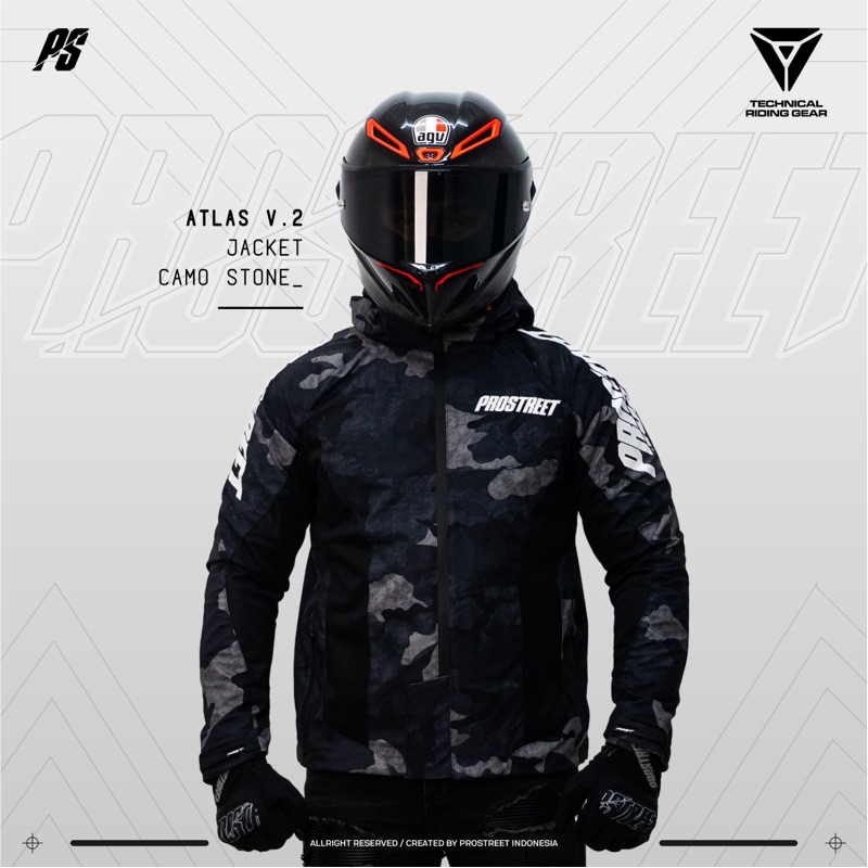 Original ATLAS CAMO STONE V2 PROSTREET JACKET | Shopee Philippines