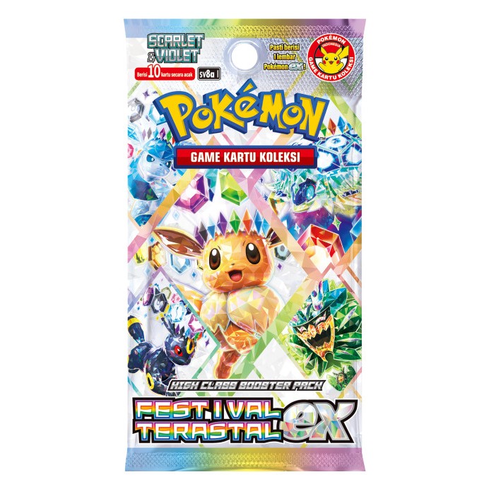 Festival TERASTAL EX SCARLET&VIOLET sv8a TCG pokemon indonesia BOOSTER PACK | Shopee Philippines