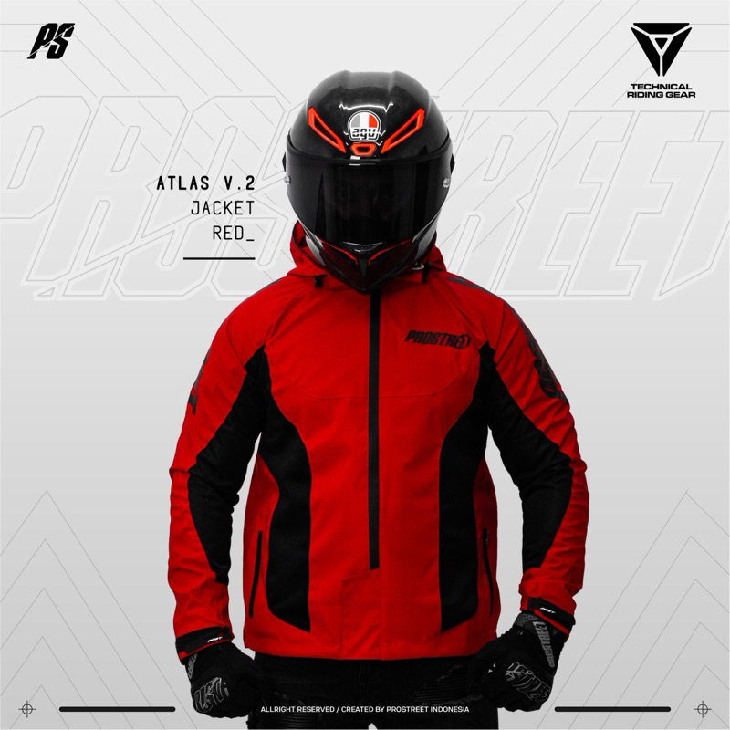 Original ATLAS RED V2 PROSTREET JACKET | Shopee Philippines