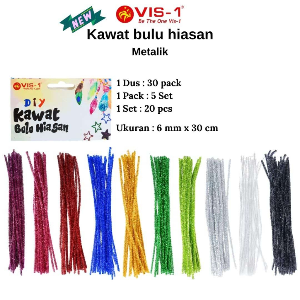 Mercy Metallic Pipe Cleaner Hair Wire 20 Pcs | Shopee Philippines