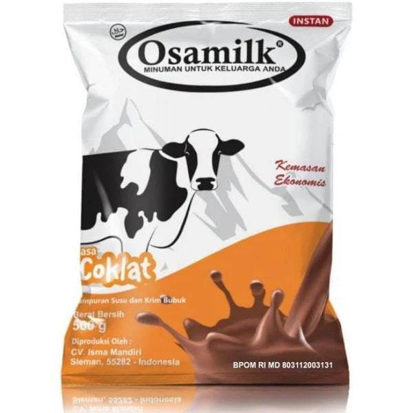 Osamilk Powdered Cow's Milk 500 Grams Chocolate and Vanilla/Body ...