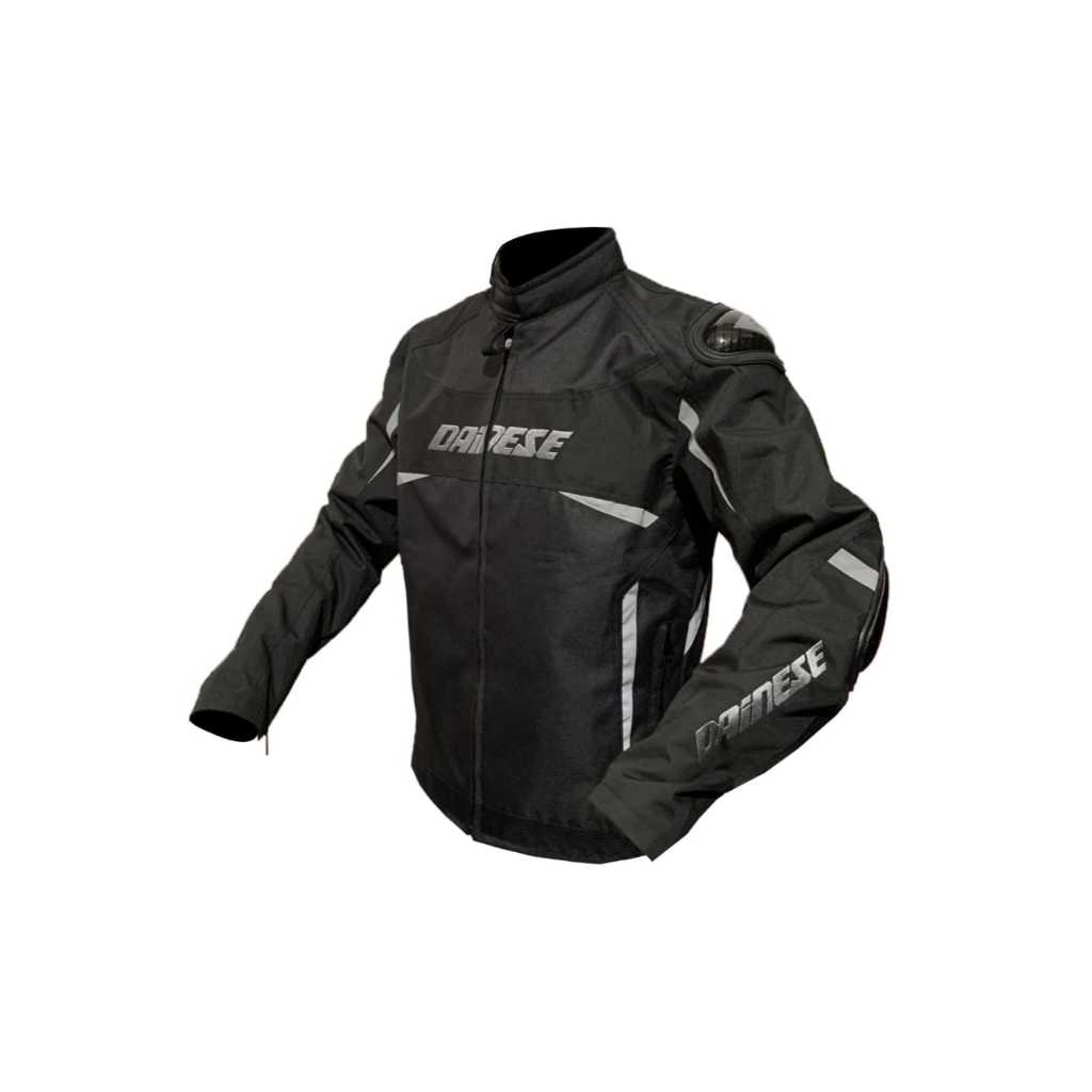 Touring motorcycle jacket with shoulder and elbow protector | Shopee ...