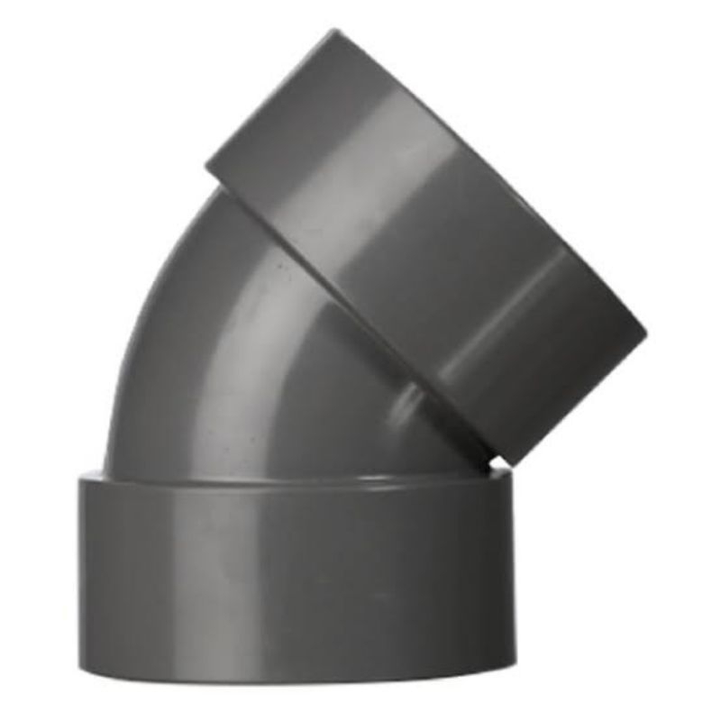 KNIE 45 PLAIN RUCIKA 2 1/2" inch D PVC / 45 L PVC / ELBOW KNIE 45 DEGREE | Shopee Philippines