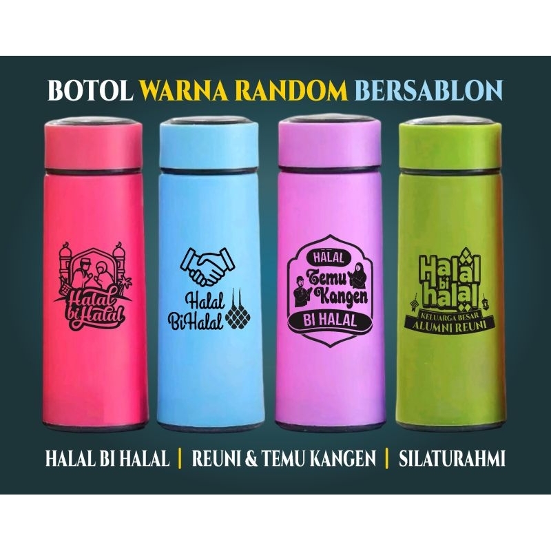 Souvenir Bottle Drinking Glass Tumbler Screen Printing Eid Al-Fitr ...