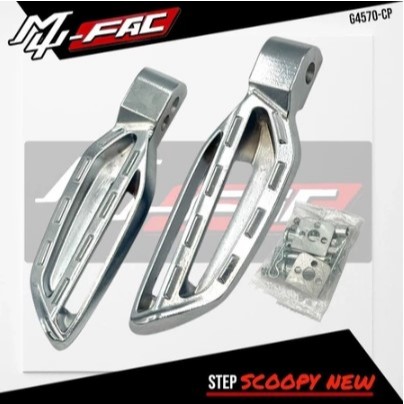 Foot Steps / Step Aprilia Black Silver Universal for All Motorcycles BY ...