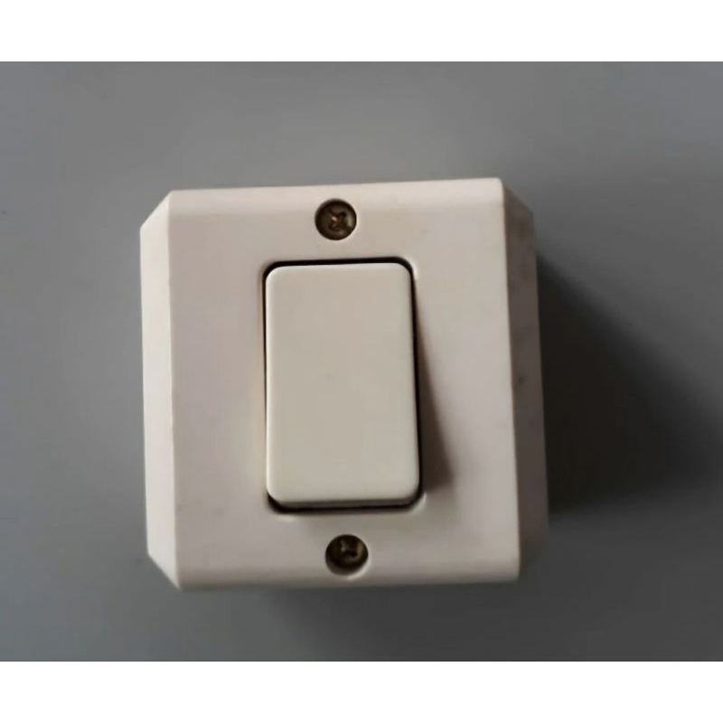 Broco Outbow OB Square Cream Single Switch 16210-11 | Shopee Philippines