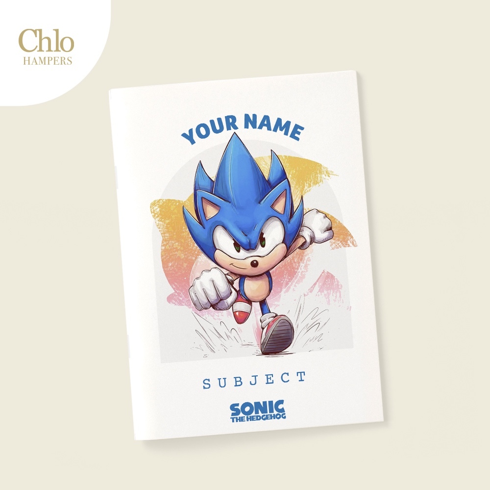 A5 Sonic Custom School Notebook | Shopee Philippines