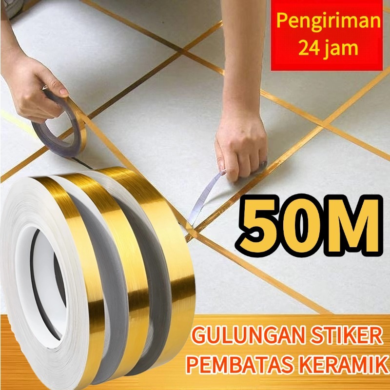 50M Ceramic Divider Sticker Roll Ceramic Grout Divider/ 1cm wide 2cm ...