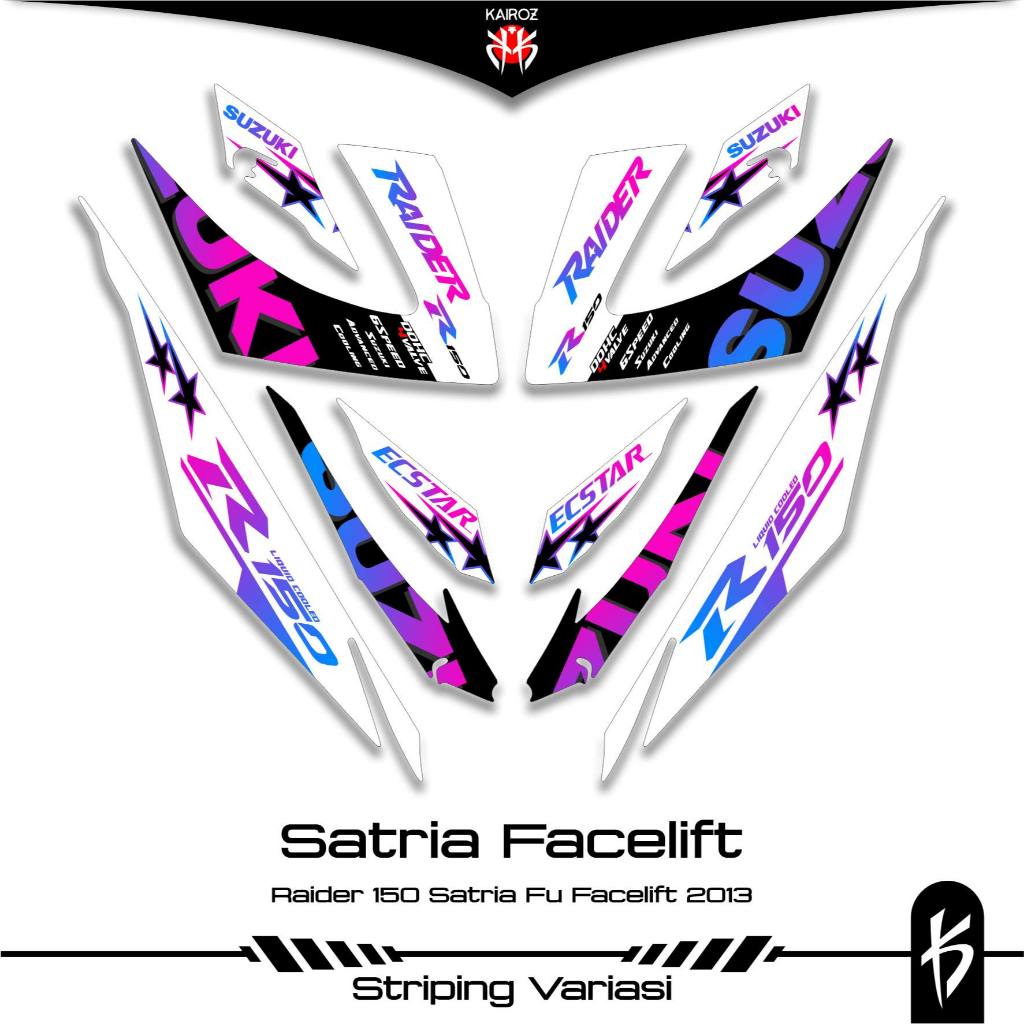 Striping SUZUKI SATRIA FU 150 FACELIFT SKU 13 STICKER RAIDER F150 2013 ...