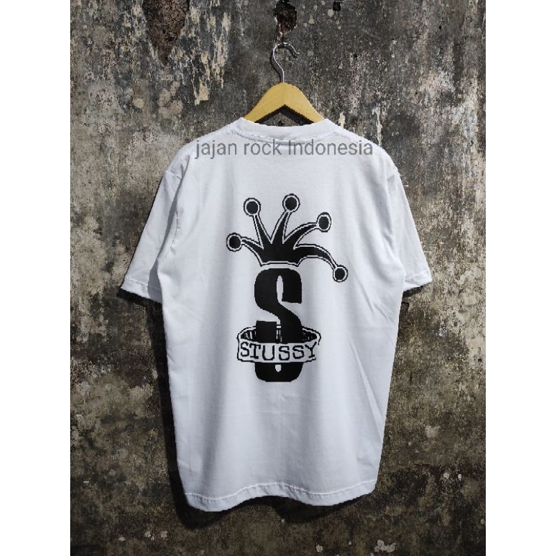 St*ssy CROWN BAND WHITE TEE T-SHIRT | Shopee Philippines