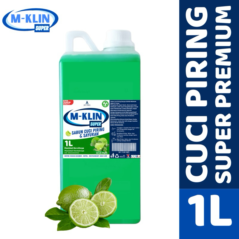 M-KLIN SUPER PREMIUM DISHWASHING SOAP 1 liter SUPER PREMIUM DISHWASHING ...