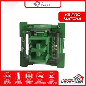 AKKO - V3 - Switch - Matcha - Green - PRO - 5 Pin - 50g - Pcb Mount ...