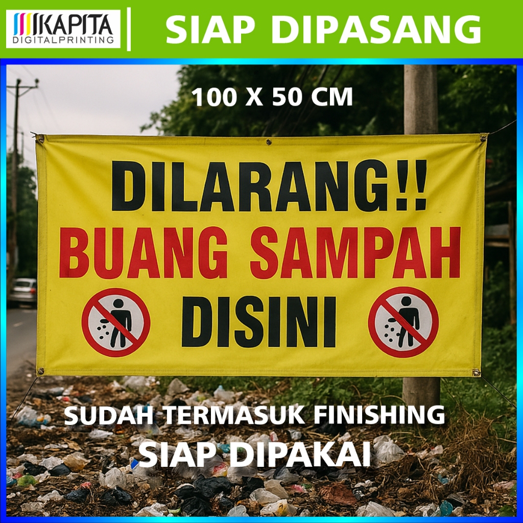 Billboard banners are prohibited from removing rubbish here | Banner ...