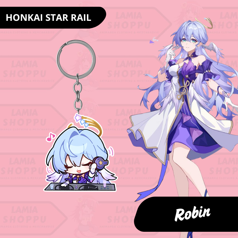 GANTUNGAN Honkai Star Rail Keychain | Hang up Robin HSR | UV Acrylic ...