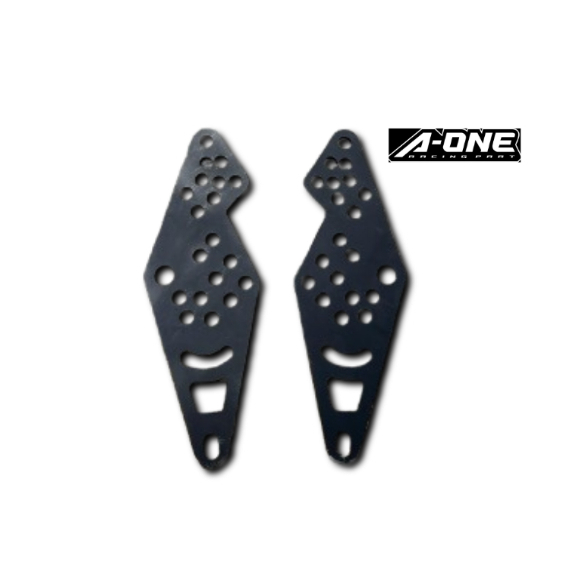 PNP Supra 125 Black Iron Underbone A-One Footstep Breket (Free Sticker ...