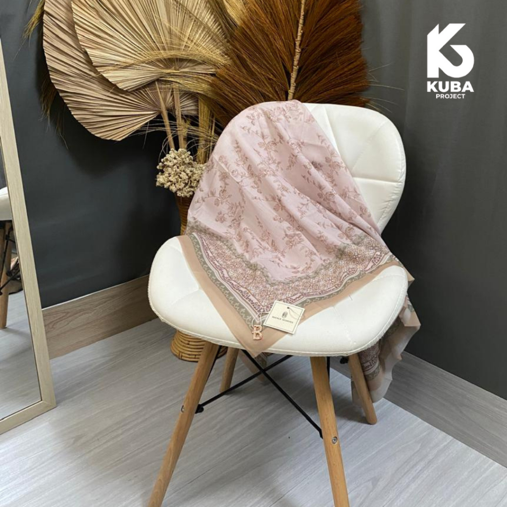 Kuba Project - Hijab Azara Buckle Scarves Pouch Voal Metal Logo Motif ...