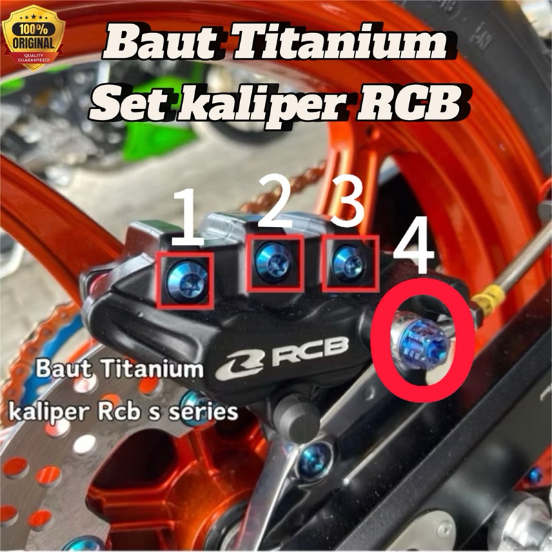 Titanium Probolt RCB caliper bolts Tojosan Bolts RCB Grade 5 Banjo King ...